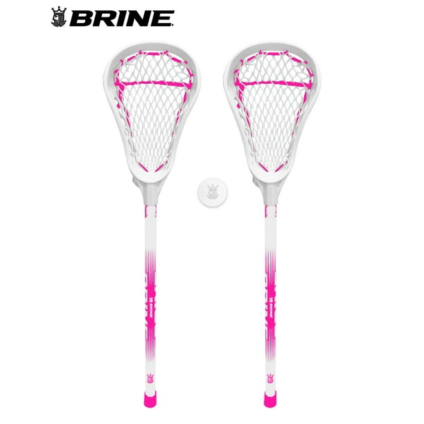 Brine 30 In. Lacrosse Sticks & Ball Combo Set - Pink - Walmart.com