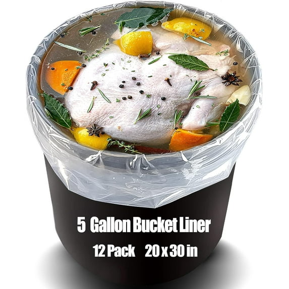 Brine Bag,12 Pack 4Mil 20"x30",Turkey Brine Bag with 50lb Wet Load ...