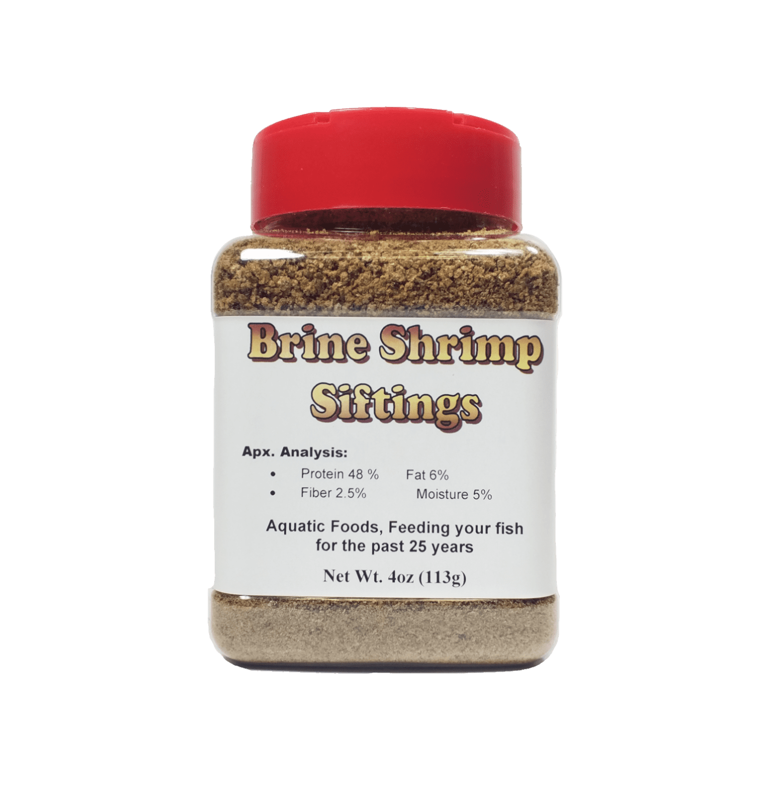 Brine Shrimp Siftings & Powder, 100% Shrimp…Small Jar 4oz - Walmart.com