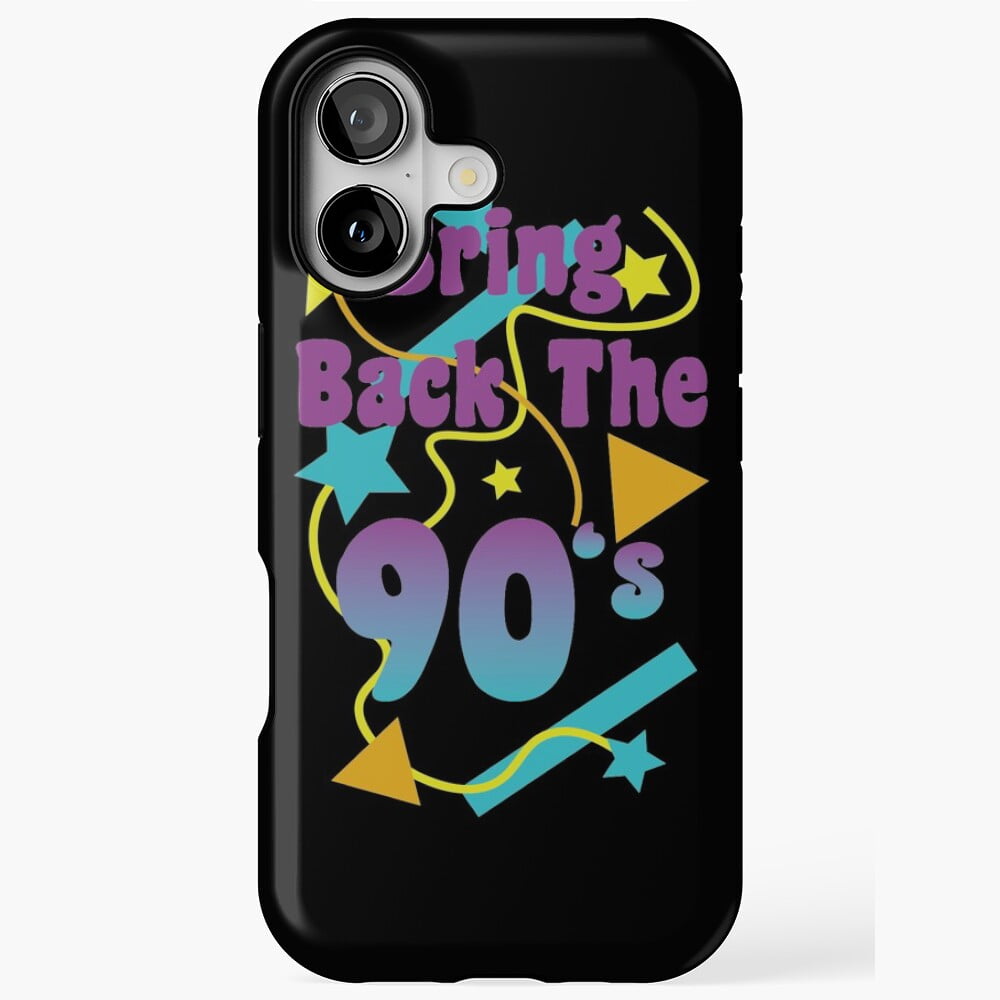 Bring Back the 90s Nostalgic Retro Throwback Tough iPhone Case for 17/15/14/13/12/11 Pro Max ...