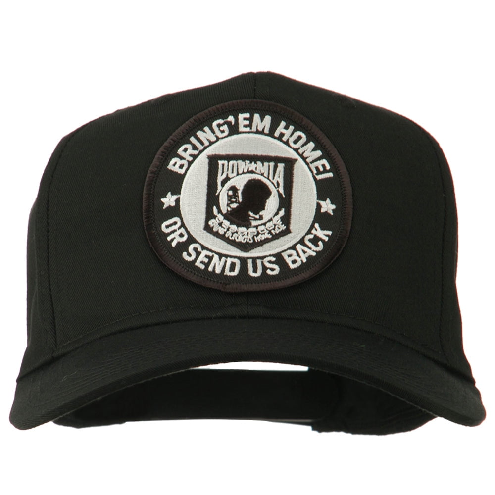 Bring Home Send Back Military Patched Cap - Black OSFM - Walmart.com