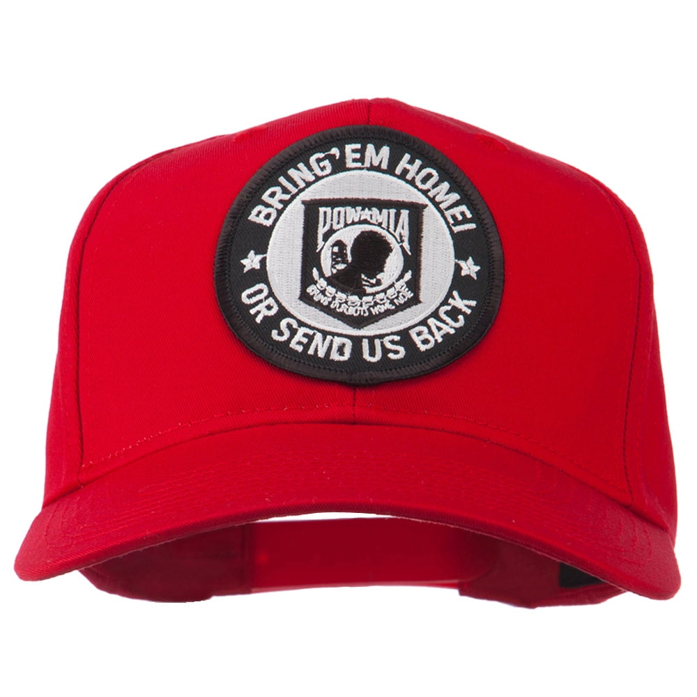 Bring Home Send Back Military Patched Cap - Red OSFM - Walmart.com