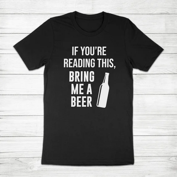 Bring Me A Bier Funny Slogan Grill BBQ Grilling Father Day Unisex T ...
