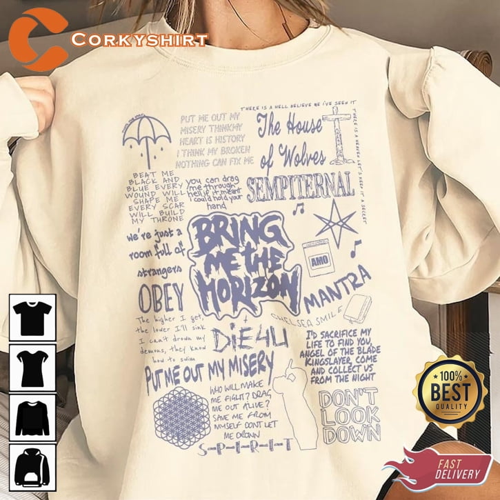 Bring Me The Horizon Lyric Album Song Put Out My Misery Concert Sweatshirt - Walmart.com
