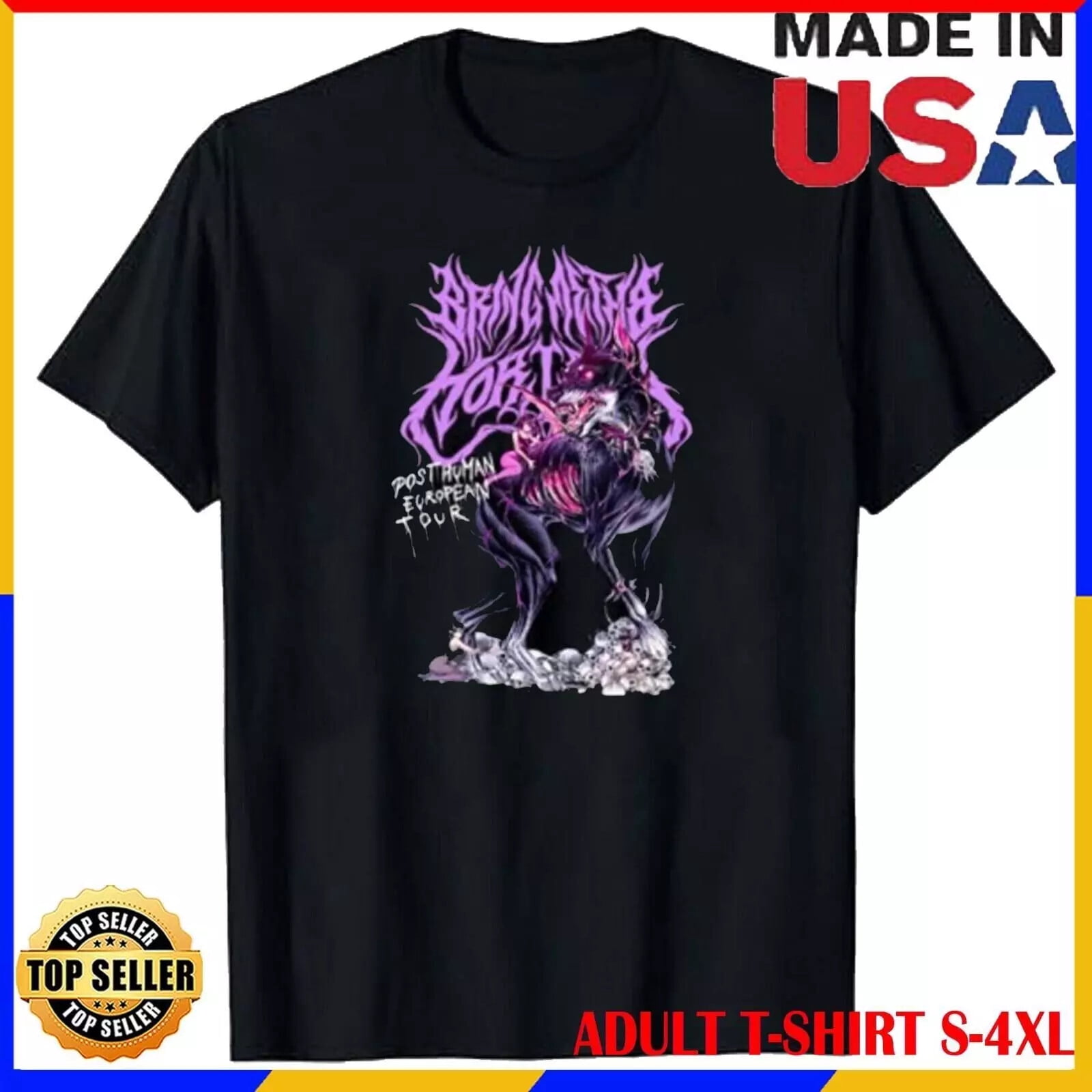 Bring Me The Horizon Rock Band Retro Vintage Unisex T-shirt S-5XL ...