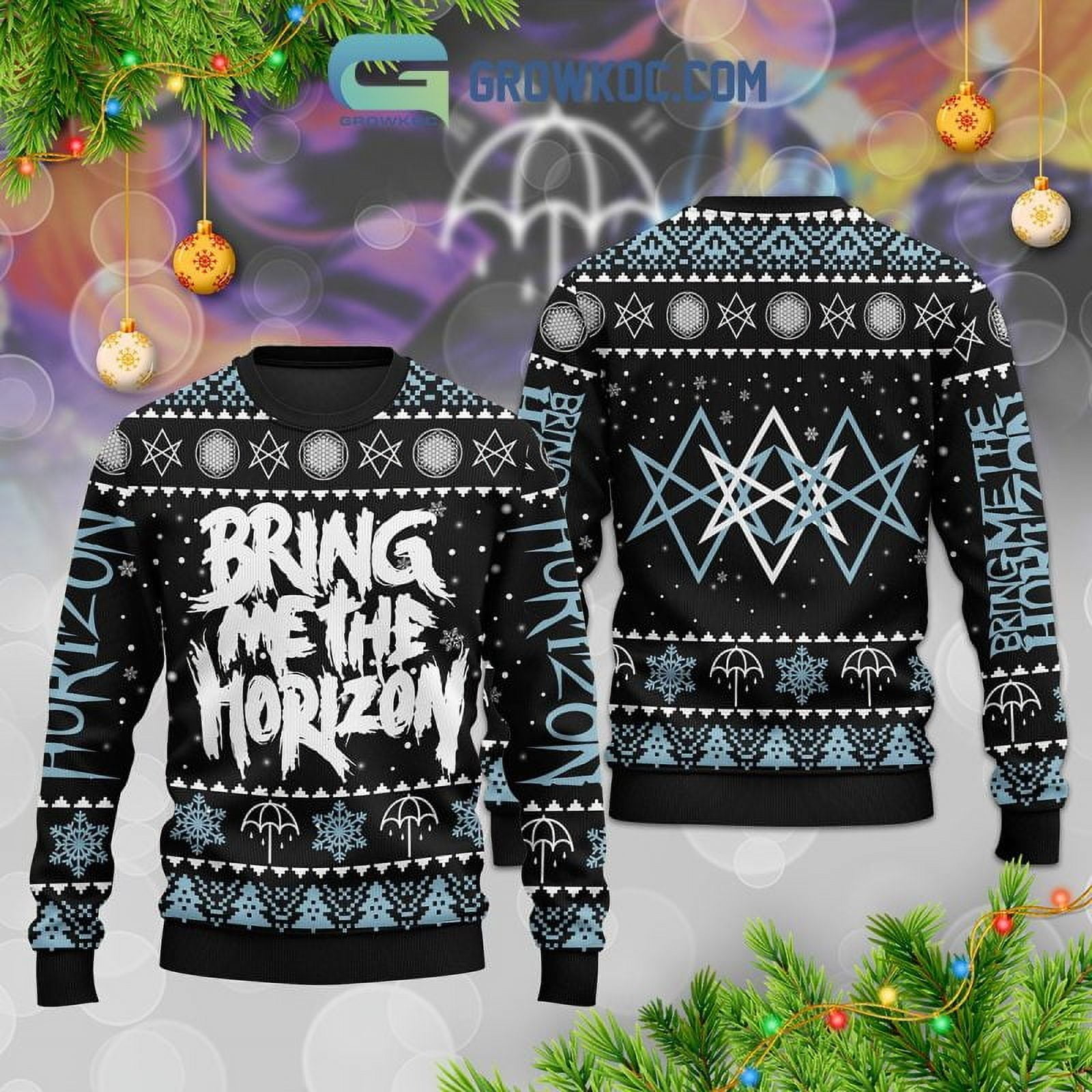 Bring Me The Horizon Sempiternal Thelema Symbol Christmas Ugly Sweater ...