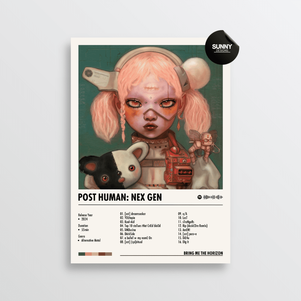 Bring Me the Horizon - Post Human: Nex Gen, Album Cover Poster, Music ...