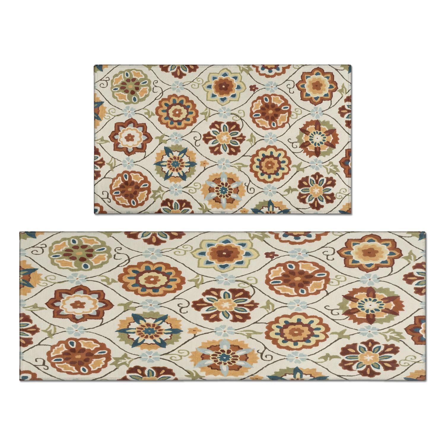 Bring Style to Your Kitchen with Boho Rugs Non-Skid, Washable, Vintage ...