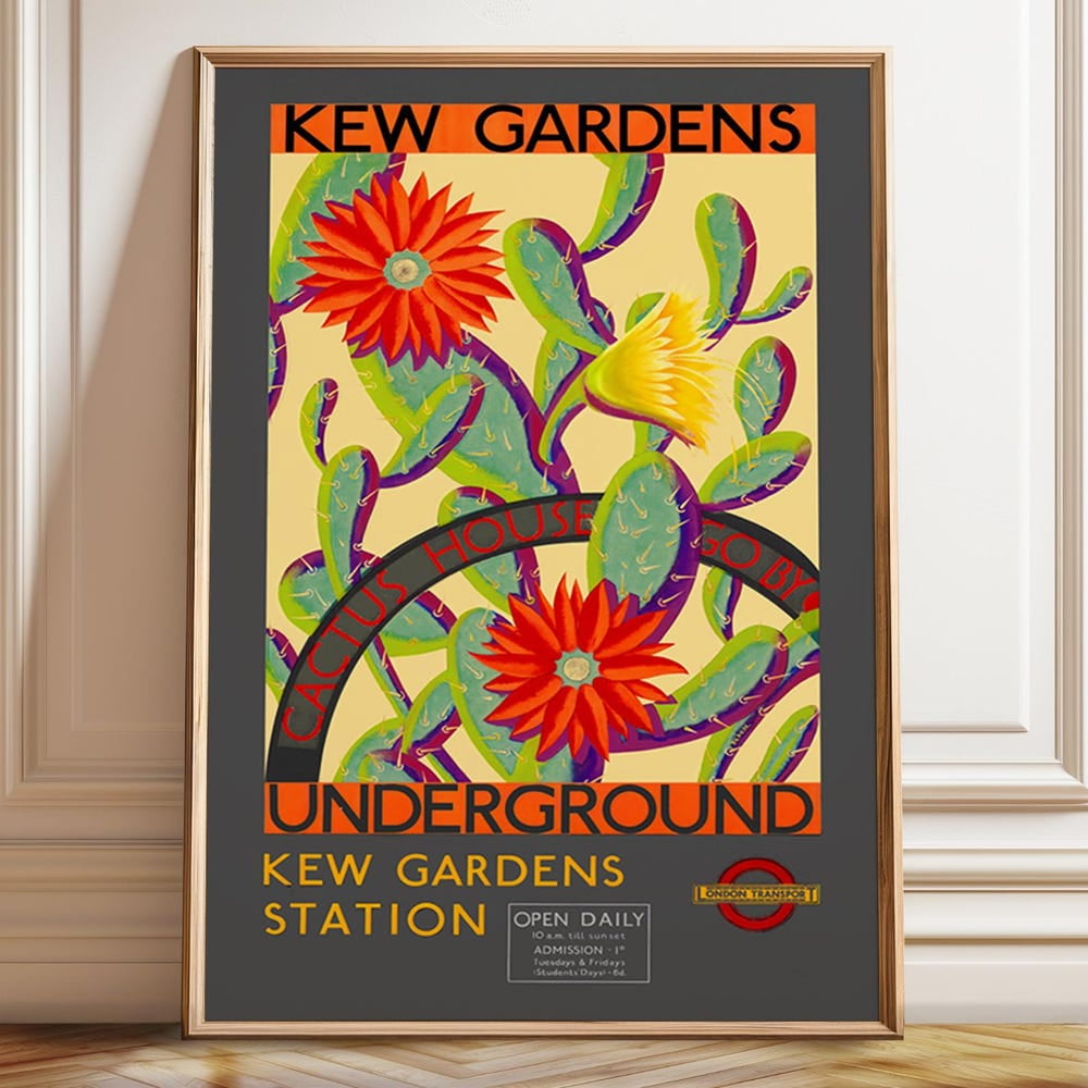 Bring The Blooms Home Kew Gardens Flower Poster For Cute And Vibrant ...