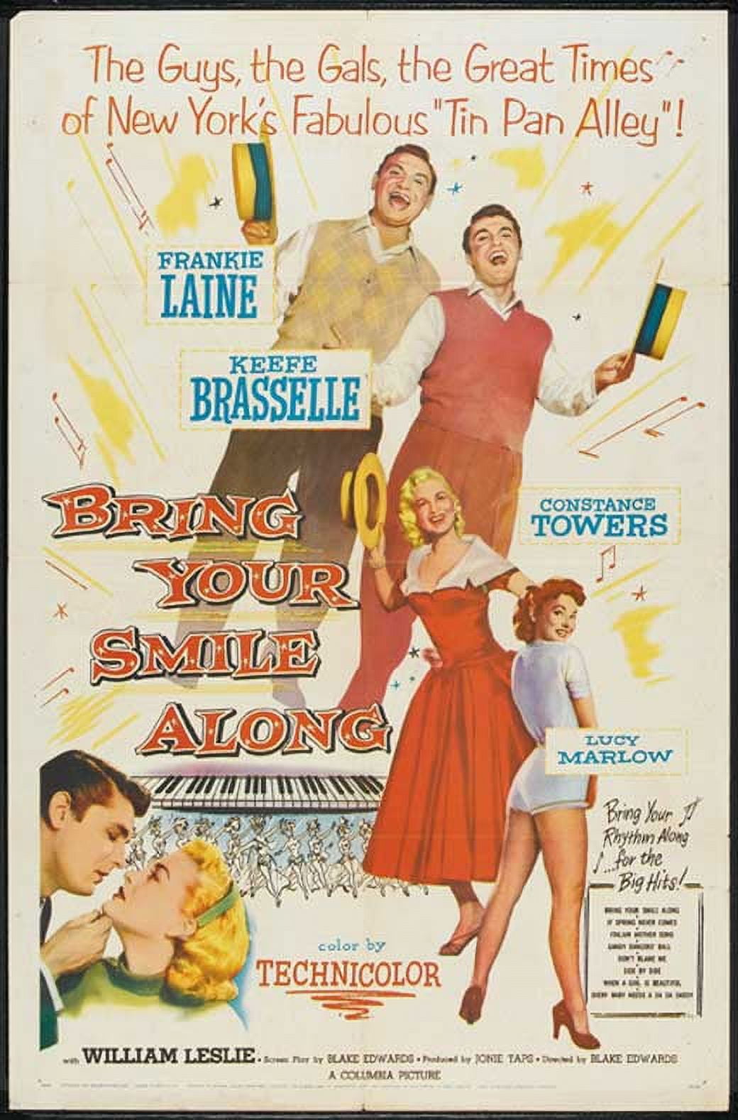 Bring Your Smile Along - movie POSTER (Style B) (27" x 40") (1955 ...