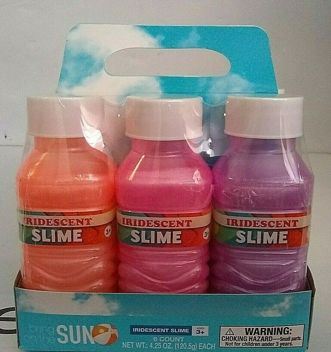 Bring on the Sun Iridescent Slime - 4.25 oz x 6 pack - Walmart.com