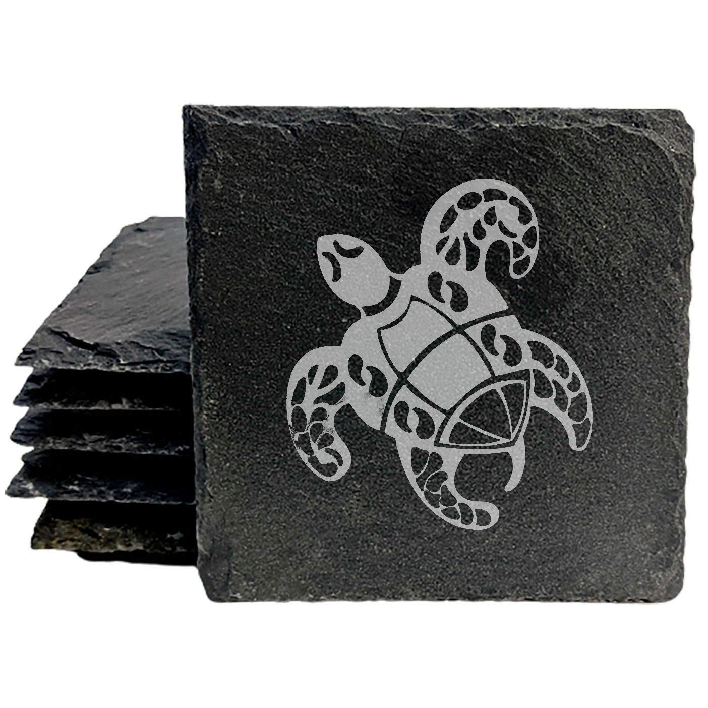 Bring the Beach Home: Set of 6 Sea Turtle Coasters - Unique ...