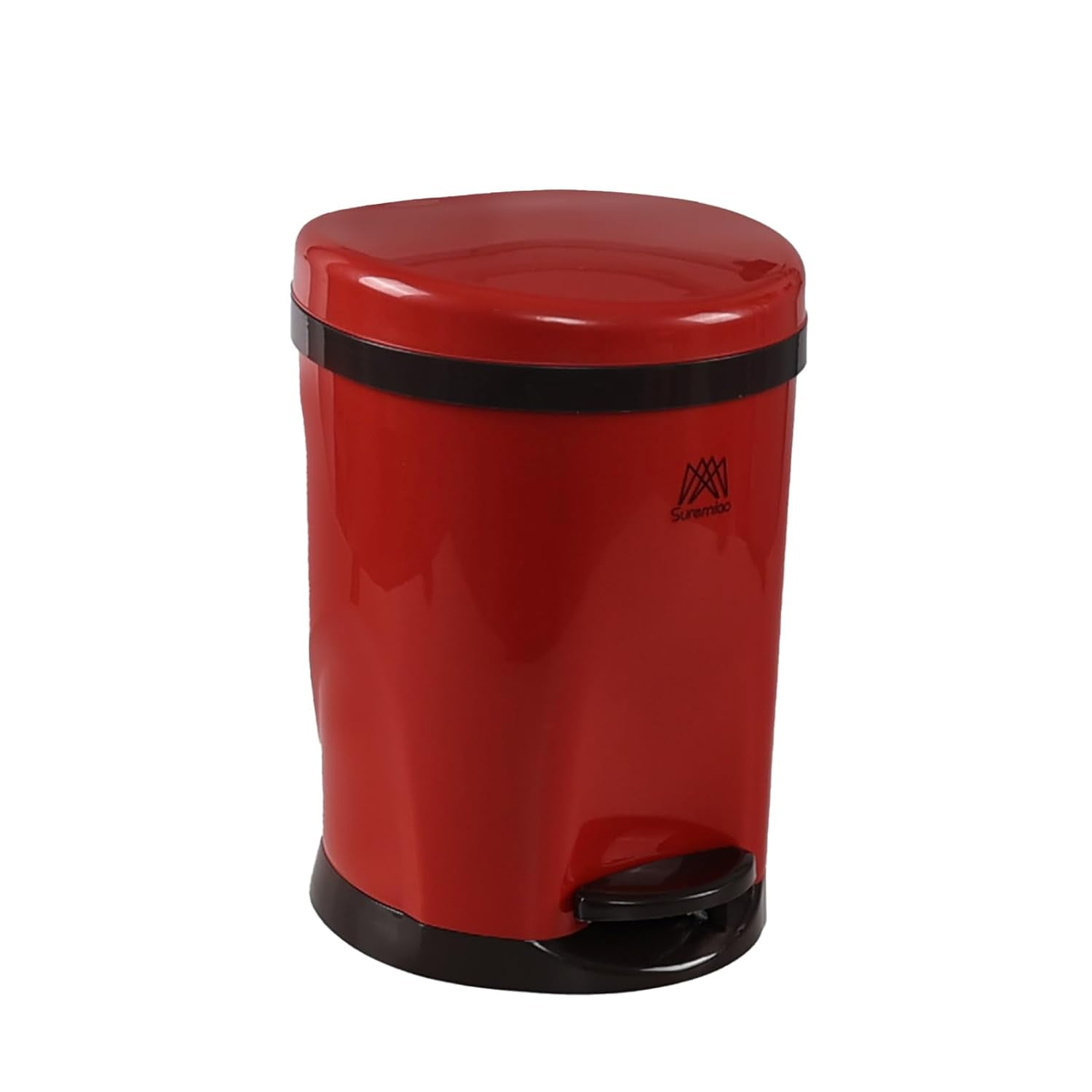 Bringer 1.8 Gallon Small Step On Wastebasket, Plastic Step Trash Can ...