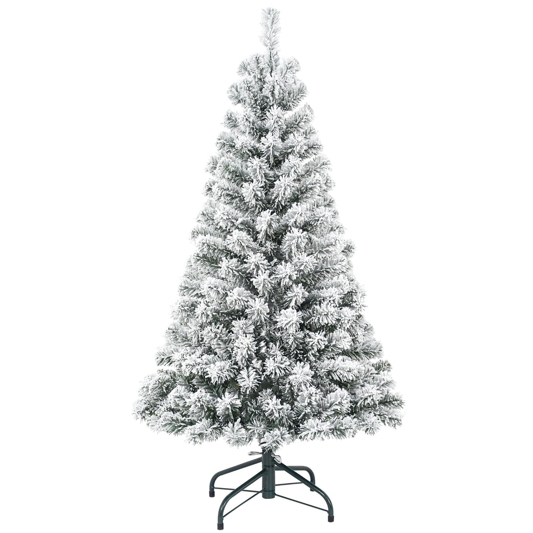 Bringstar 4ft Snow Flocked Christmas Tree, Artificial Unlit Christmas ...