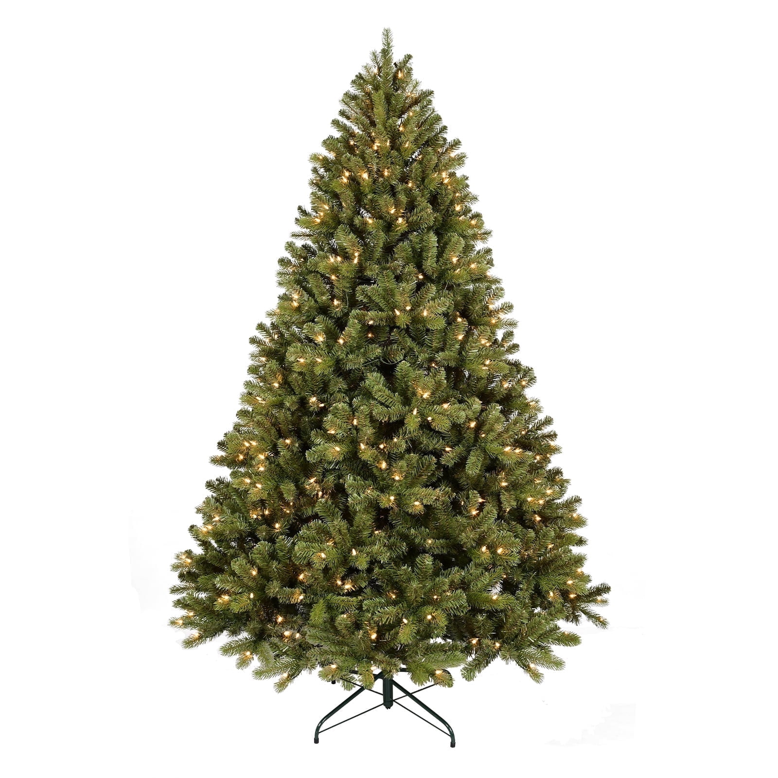 Bringstar 6.5Ft Artificial Tree, Prelit Green pine Prem Christmas Tree ...