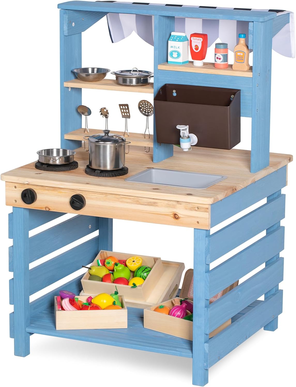 Muddy Maker Mud Kitchen - Outdoor Play Kitchen - Walmart.com