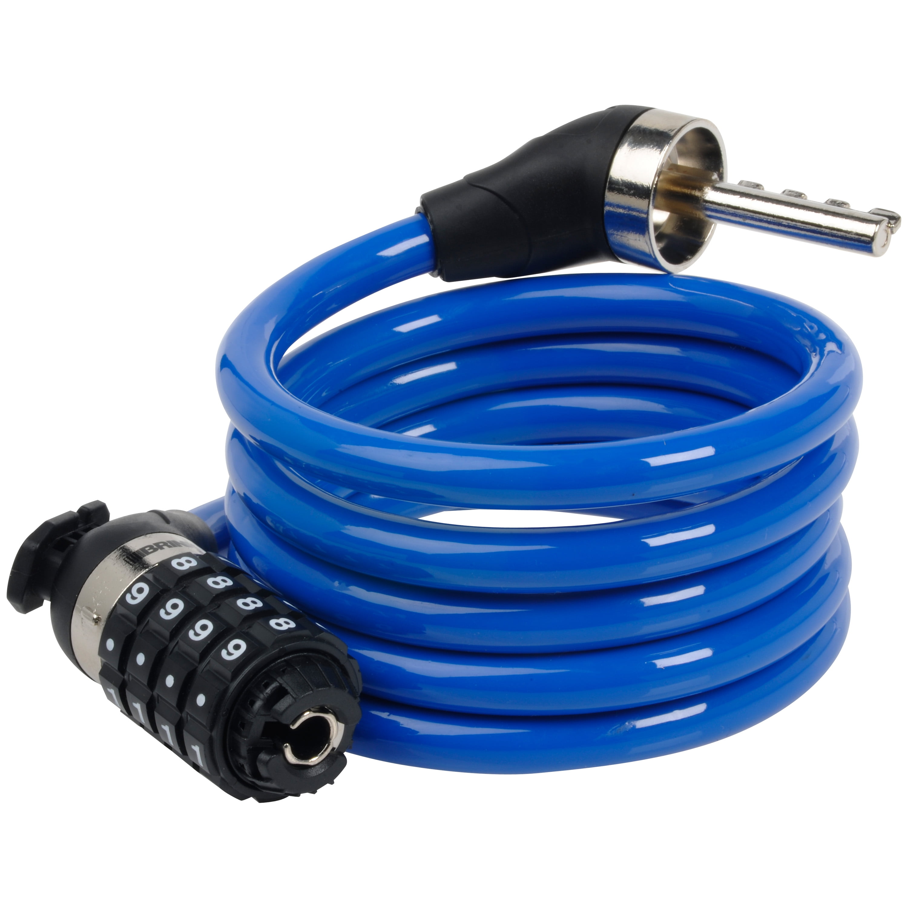 Brink's High Security 3/8" x 6"Resettable Flexible Cable Lock - Walmart.com