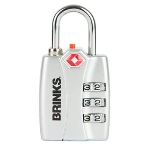 Brinks Solid Brass 50mm Resettable Combination Padlock with 1in Shackle ...