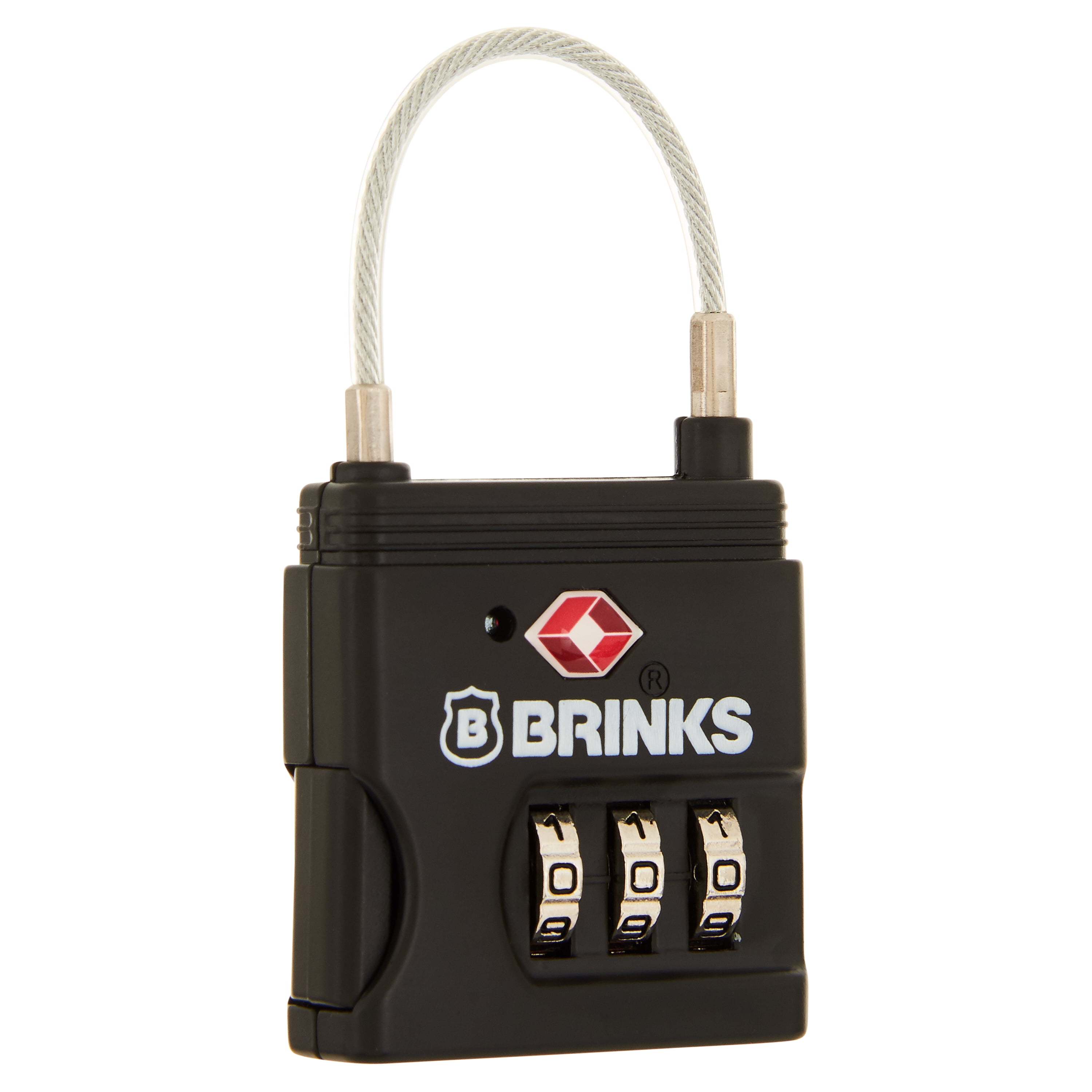 Brinks 37mm Die-Cast TSA Combination Luggage Padlock with 1-1/4in ...