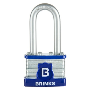 Brinks Laminated Steel 50mm Keyed Padlock with 2 7/16in Shackle, 2 pack ...