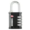Forge 4 Digit Longer Shackle TSA Approved Luggage Lock, 2 Pack Black ...