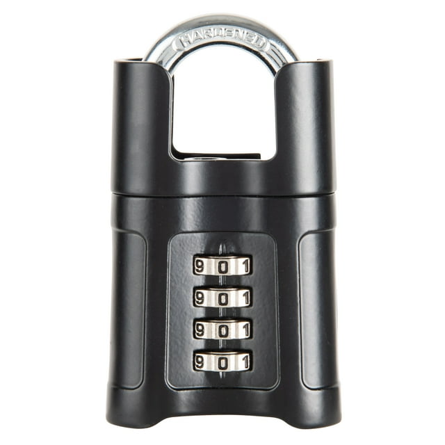 Brinks 57mm 4-Digit Resettable Steel Combination Padlock with 1in ...