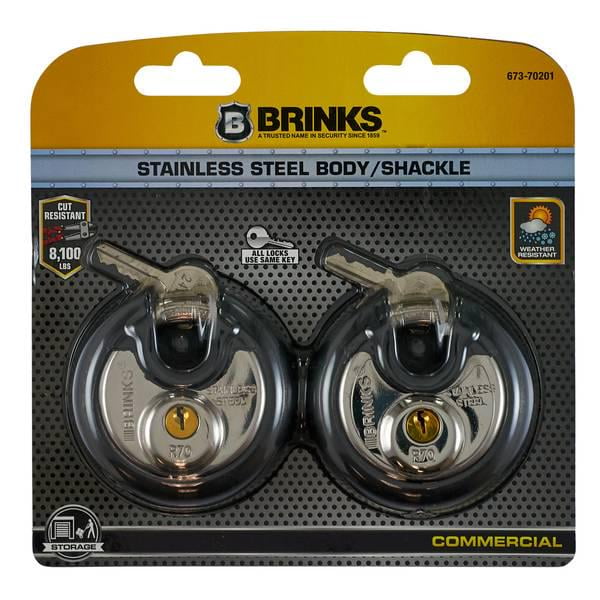Brinks Brinks 2-Pack 70MM Commercial Stainless Steel Keyed Discus ...