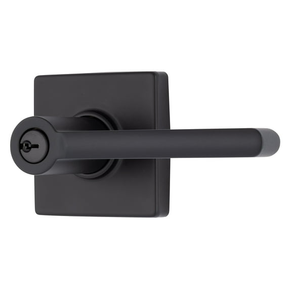 Brinks Contemporary Keyed Entry Lever Doorknob, Matte Black - Walmart.com