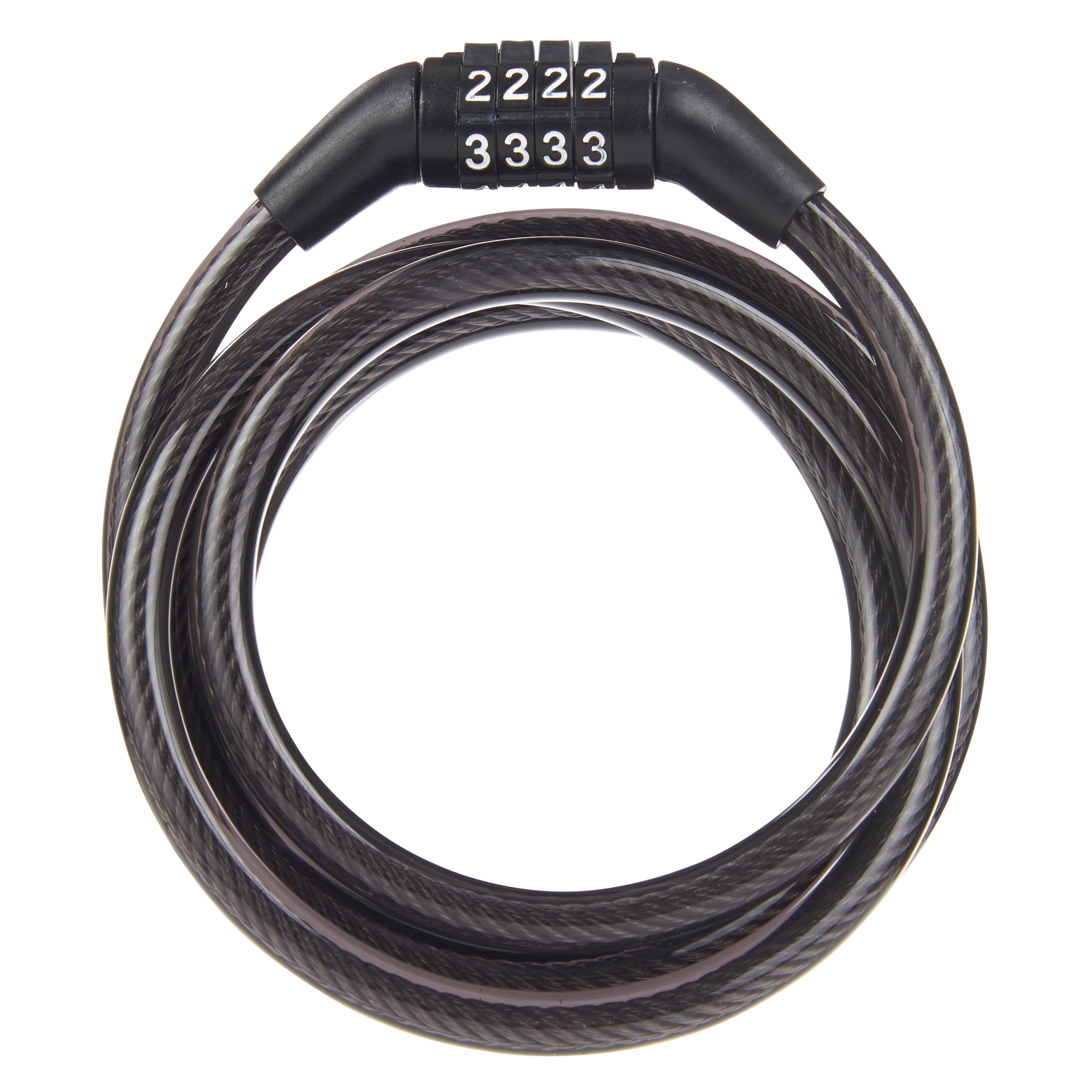 Brinks Covered 5/16 x 5 feet Flexible Steel Combination Cable Lock ...
