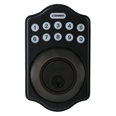 Keyless Entry Deadbolt Door Lock with Electronic Digital Keypad Antique ...