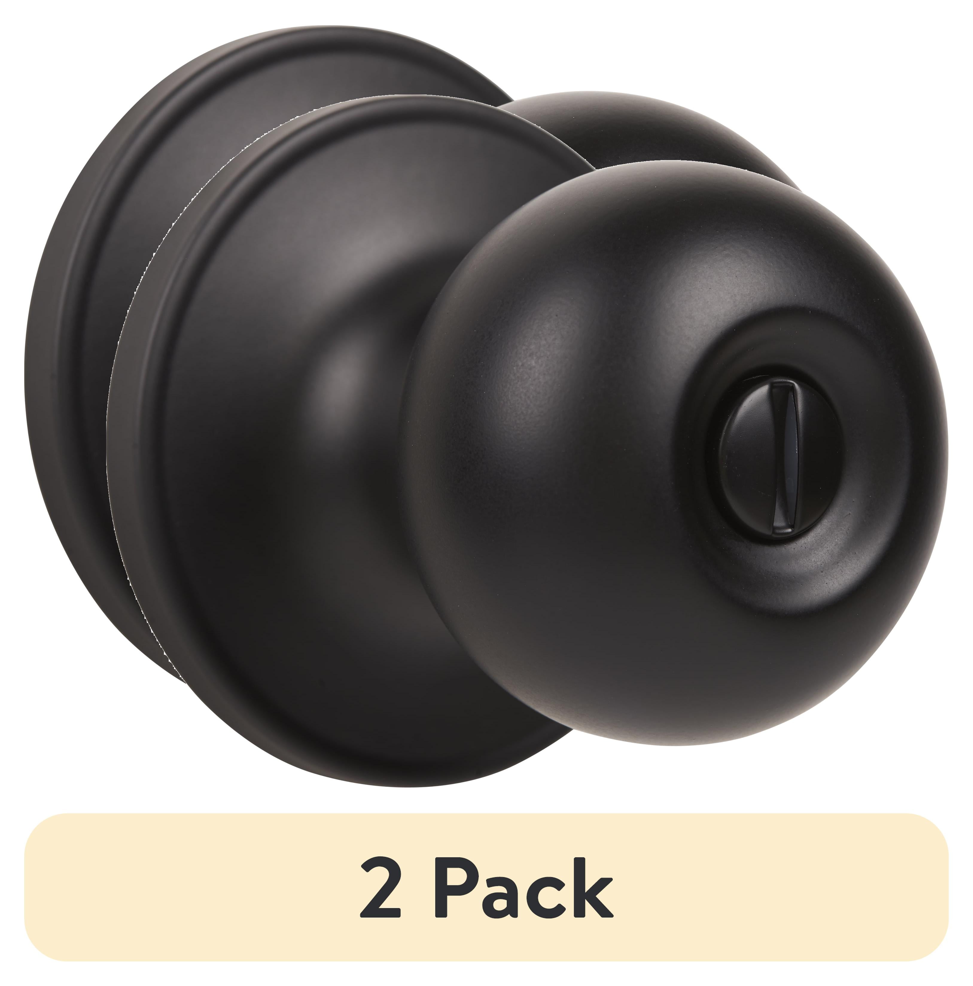 (2 pack) Brinks Interior Locking Privacy Classic Ball Style Doorknob ...