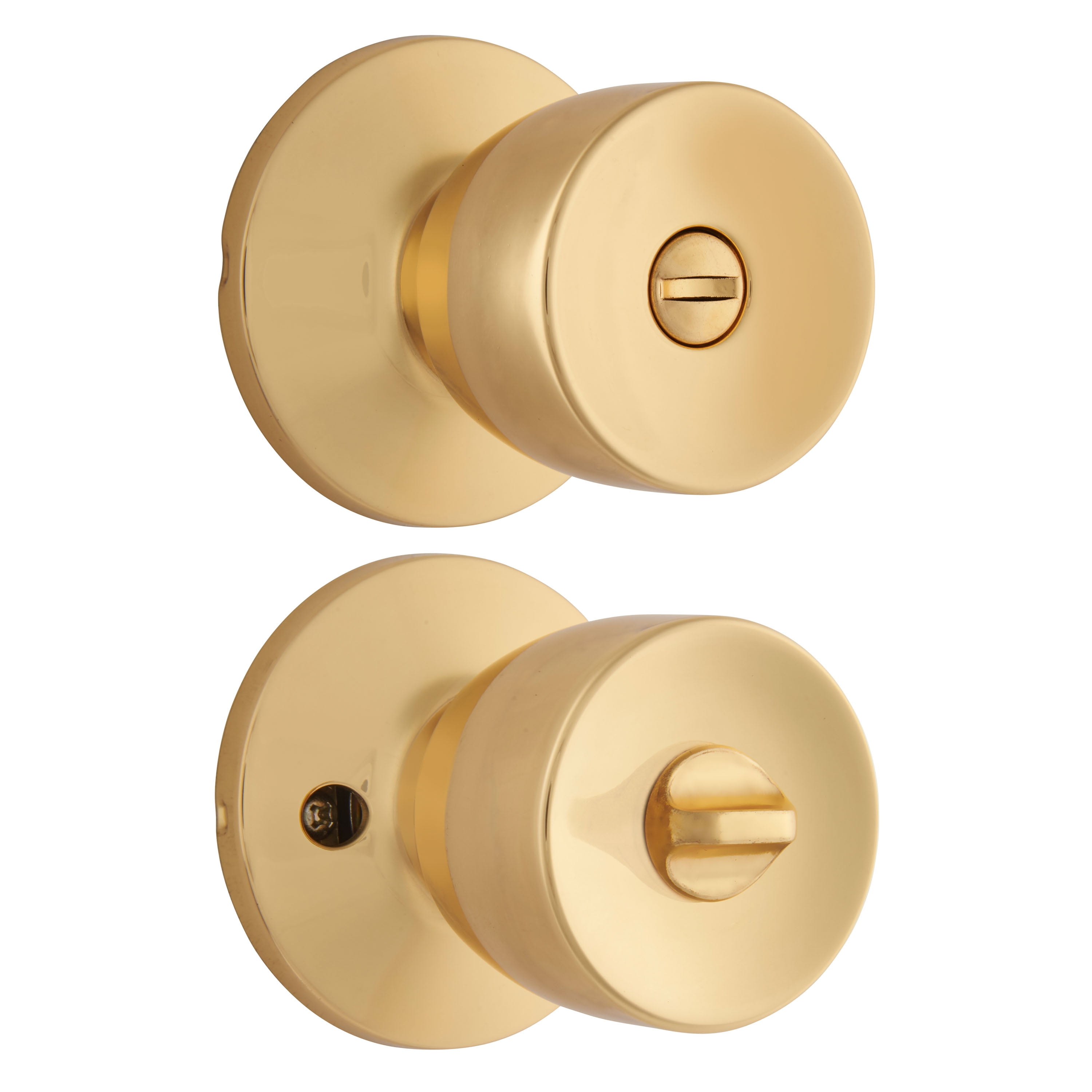 Brinks Interior Locking Privacy Tulip Knob, Polished Brass Finish ...