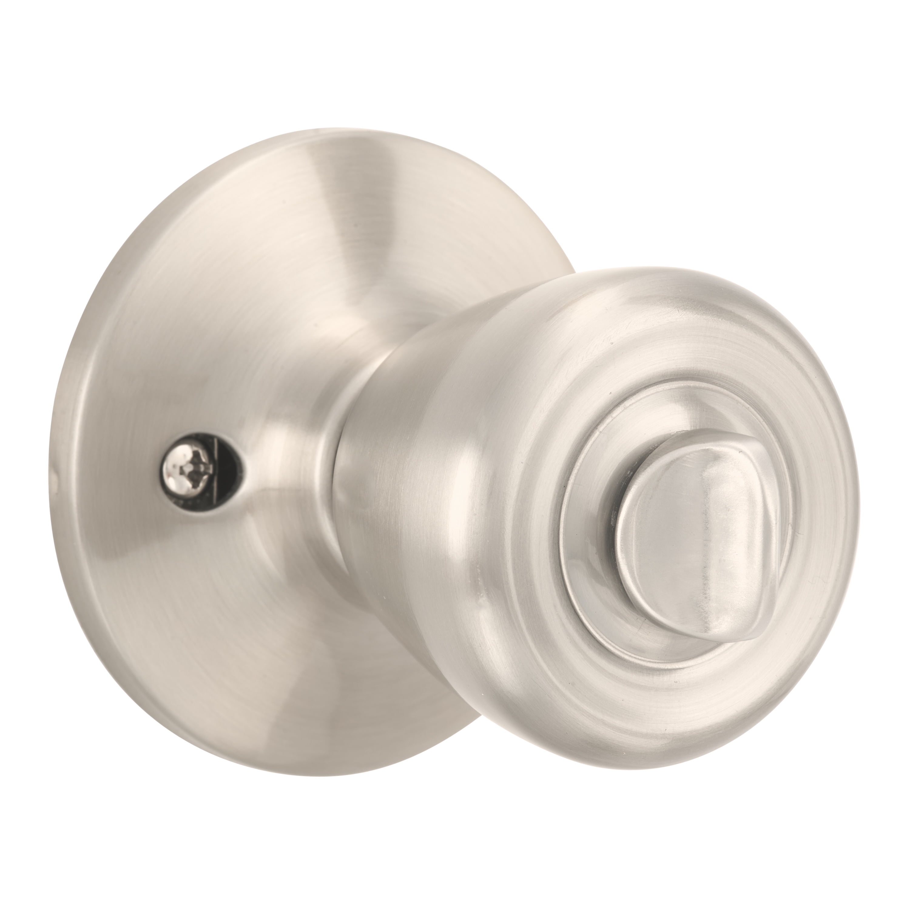 Brinks Interior Locking Privacy Tulip Style Doorknob, Satin Nickel ...