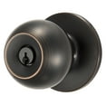 Brinks Keyed Entry Classic Ball Style Doorknob, Tuscan Bronze Finish ...