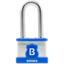 Brinks Laminated Steel 50mm Keyed Padlock with 2 7/16in Shackle, 2 Pack ...