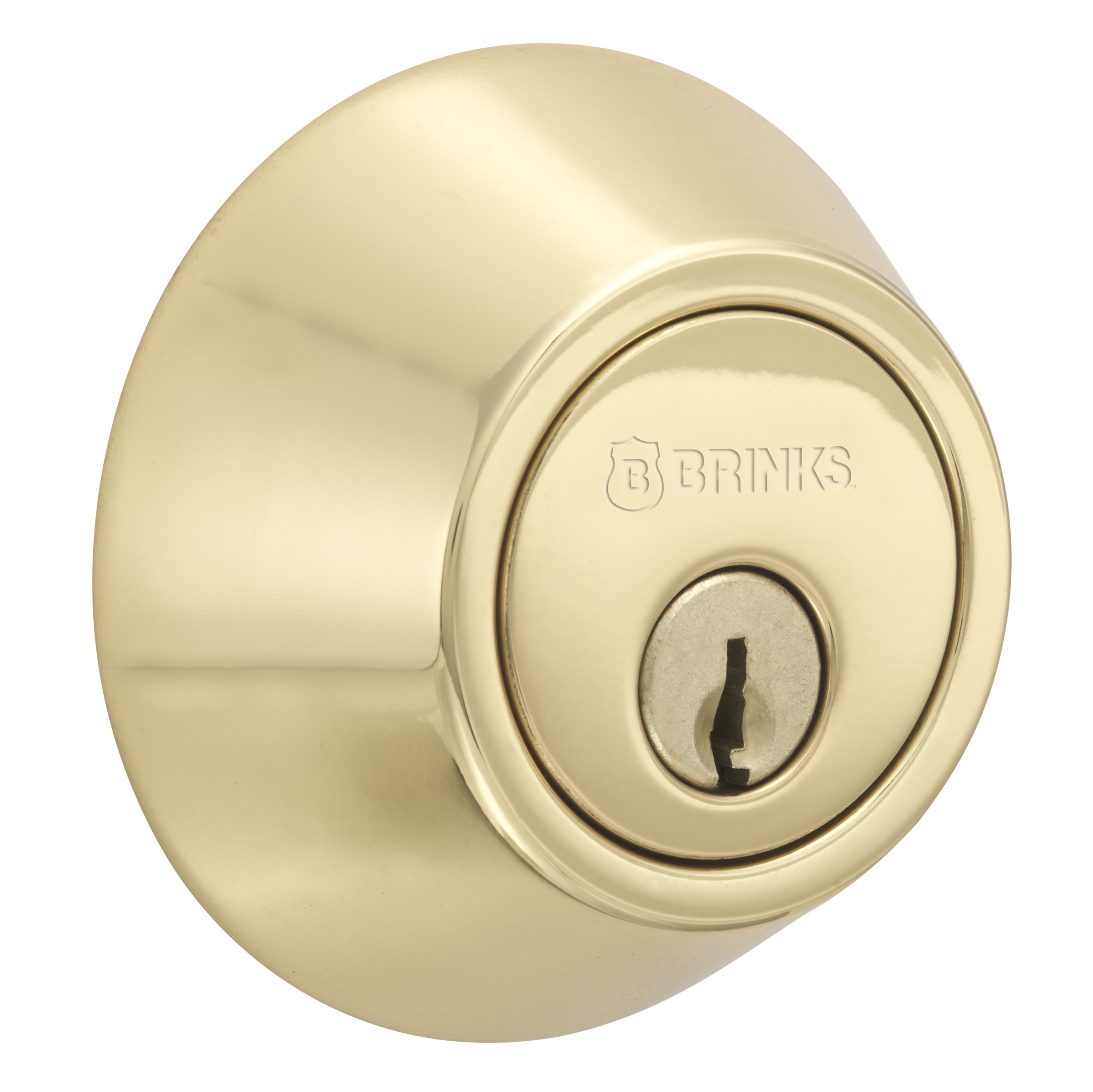 Brinks Mobile Home Single Cylinder Deadbolt Lock, Polished Brass Finish ...