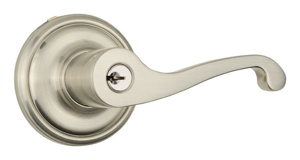 Brinks Push Pull Rotate Glenshaw Satin Nickel Entry Lever KW1 1.75 in ...