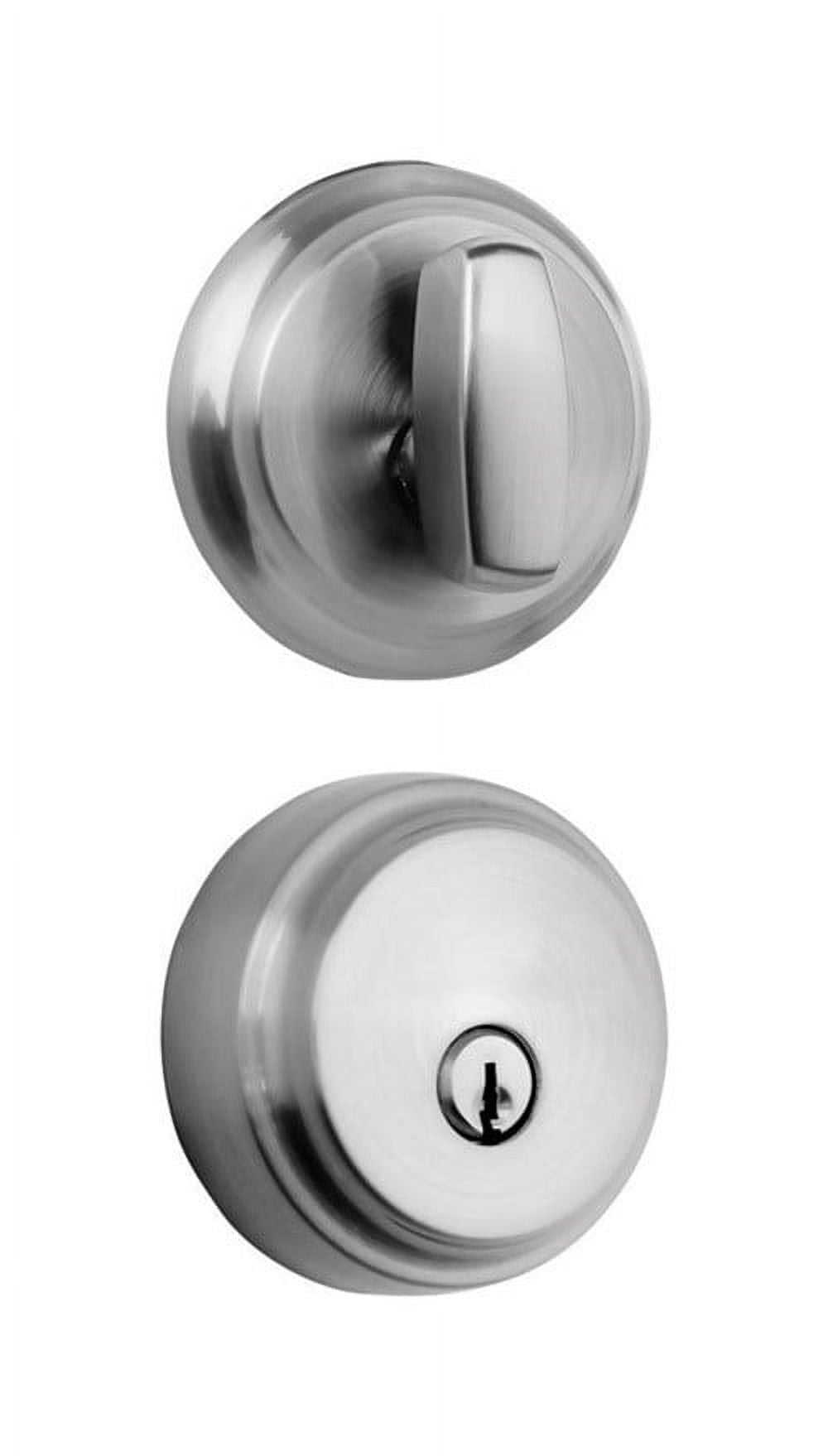 Brinks Push Pull Rotate Satin Nickel Steel Deadbolt - Walmart.com