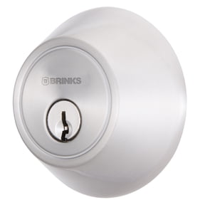 Brinks Electronic Keypad Single Cylinder Deadbolt Lock, Tuscan Bronze ...