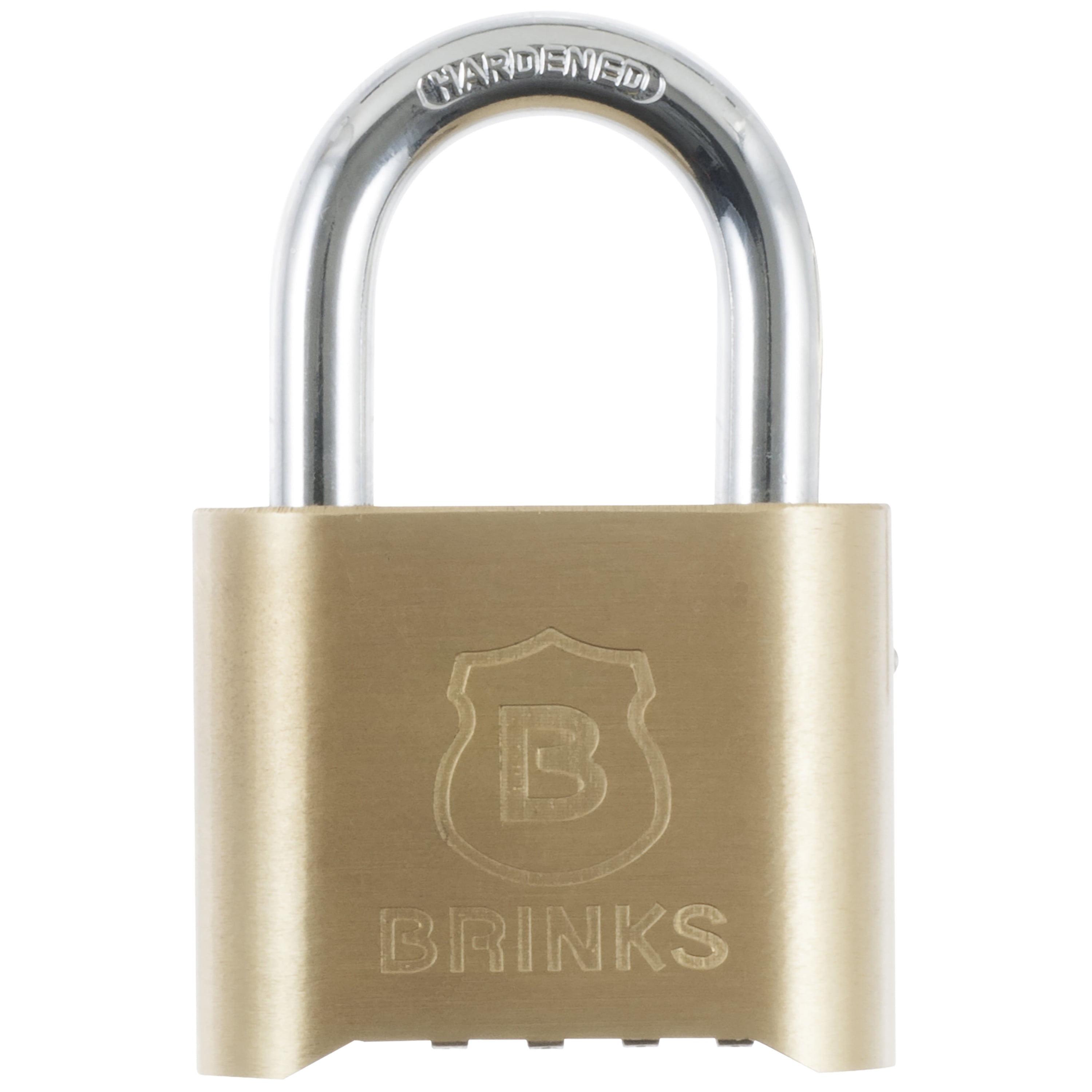 Brinks Solid Brass 50mm Resettable Combination Padlock with 1in Shackle ...