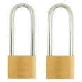 Brinks Solid Brass Padlock 40mm Body with 2-1/2 inch Long Shackle, 2 ...