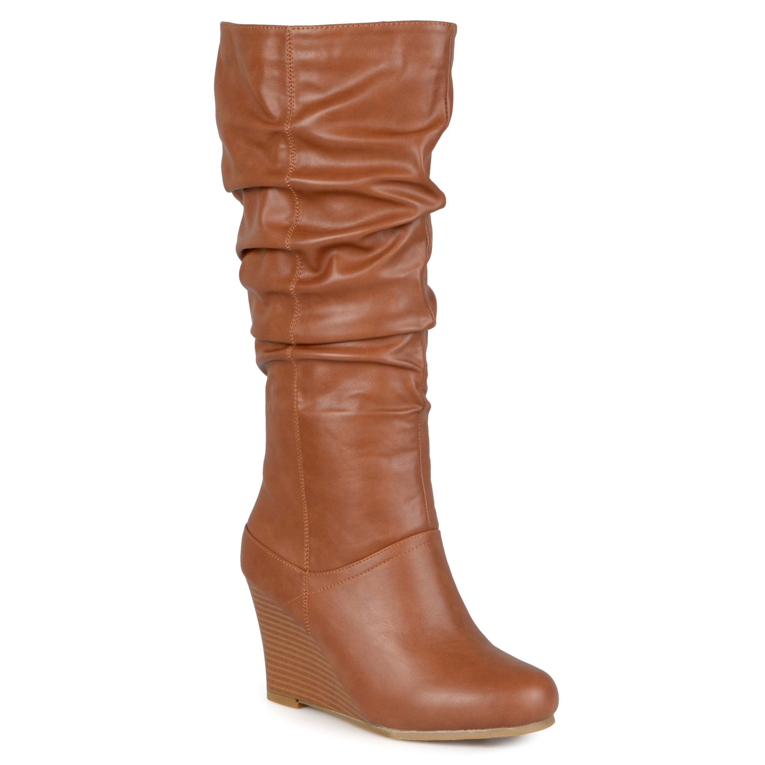 Brinley Co. Women's Slouchy Wedge Boots - Walmart.com