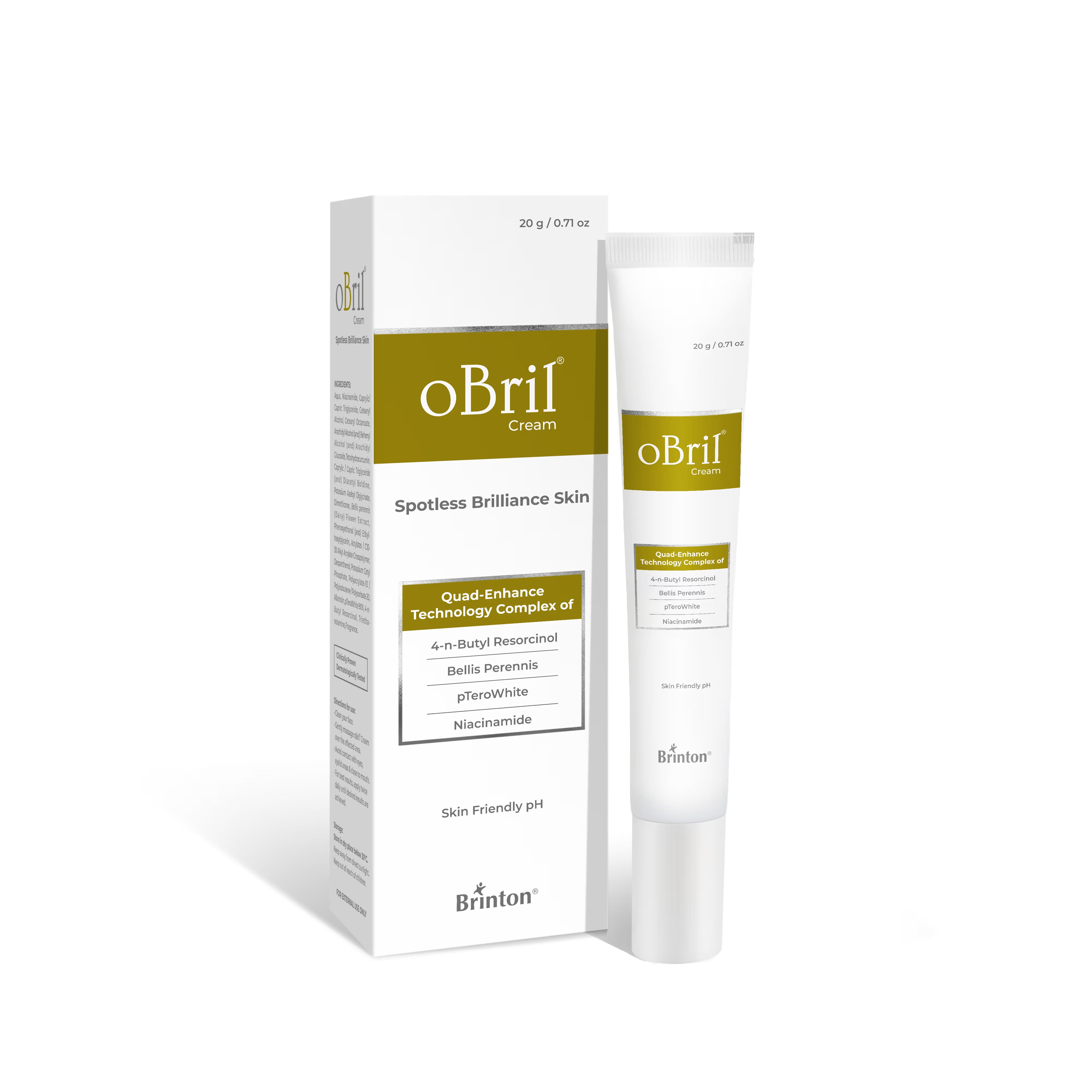 Brinton Obril Cream for Spotless Brilliance, Face Acne Skin Gel | 20 Gm ...
