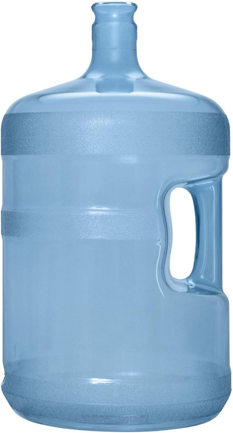 Brio 5 Gallon Plastic Crown Cap Reusable Water Bottle Container ...