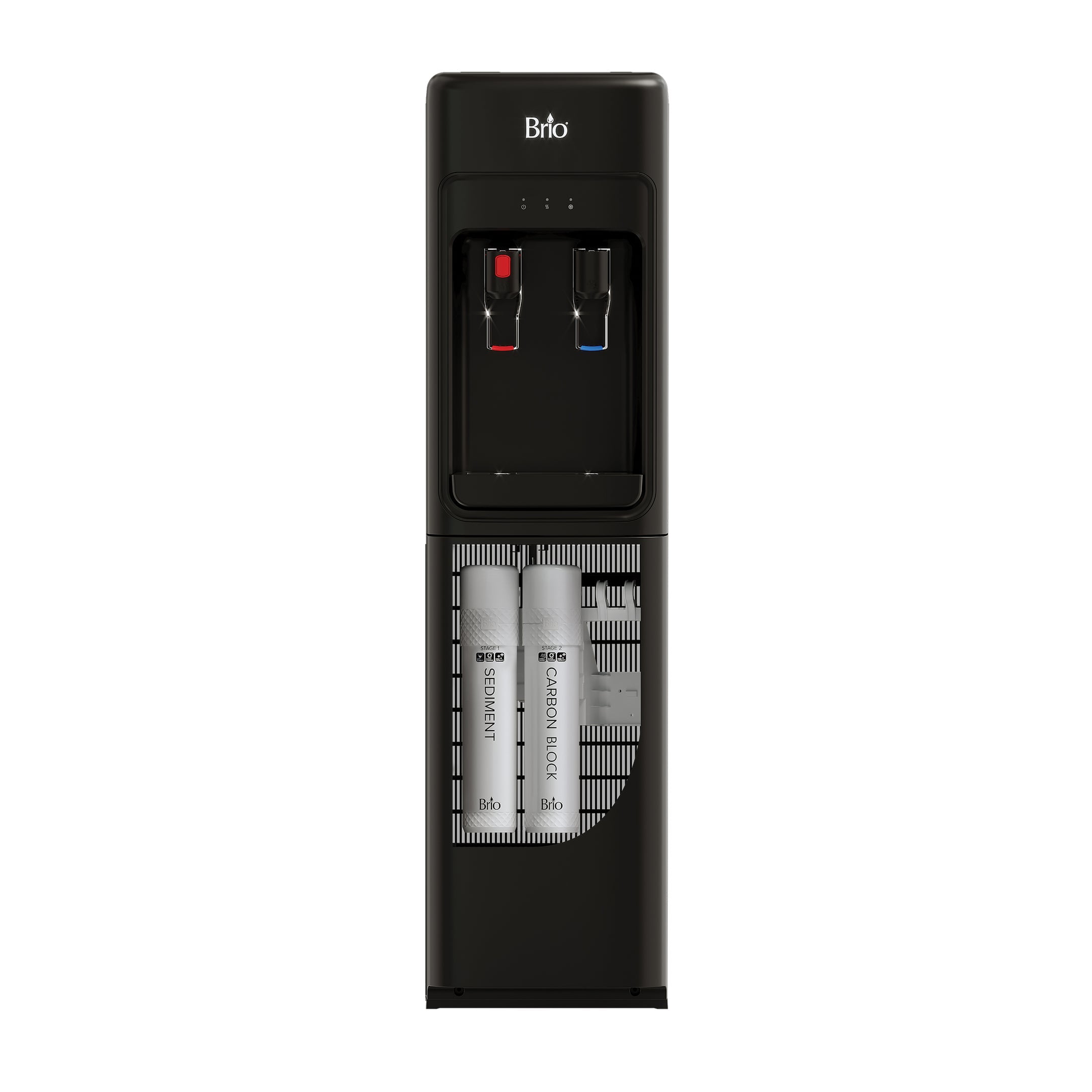 Brio Bottleless 2-Stage Filtration Water Dispenser, Tri-Temp, Connects ...