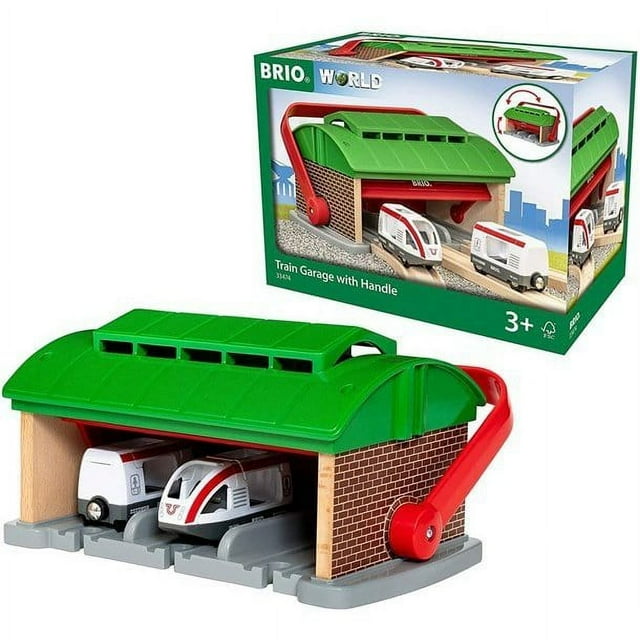 Brio Movable Train Garage Toy Model 33474 with Locomotive and Space for ...