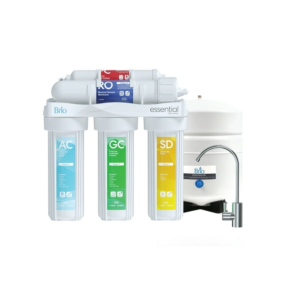 Brio Premium 50 Gpd 5-Stage Reverse Osmosis Drinking Water Filter ...