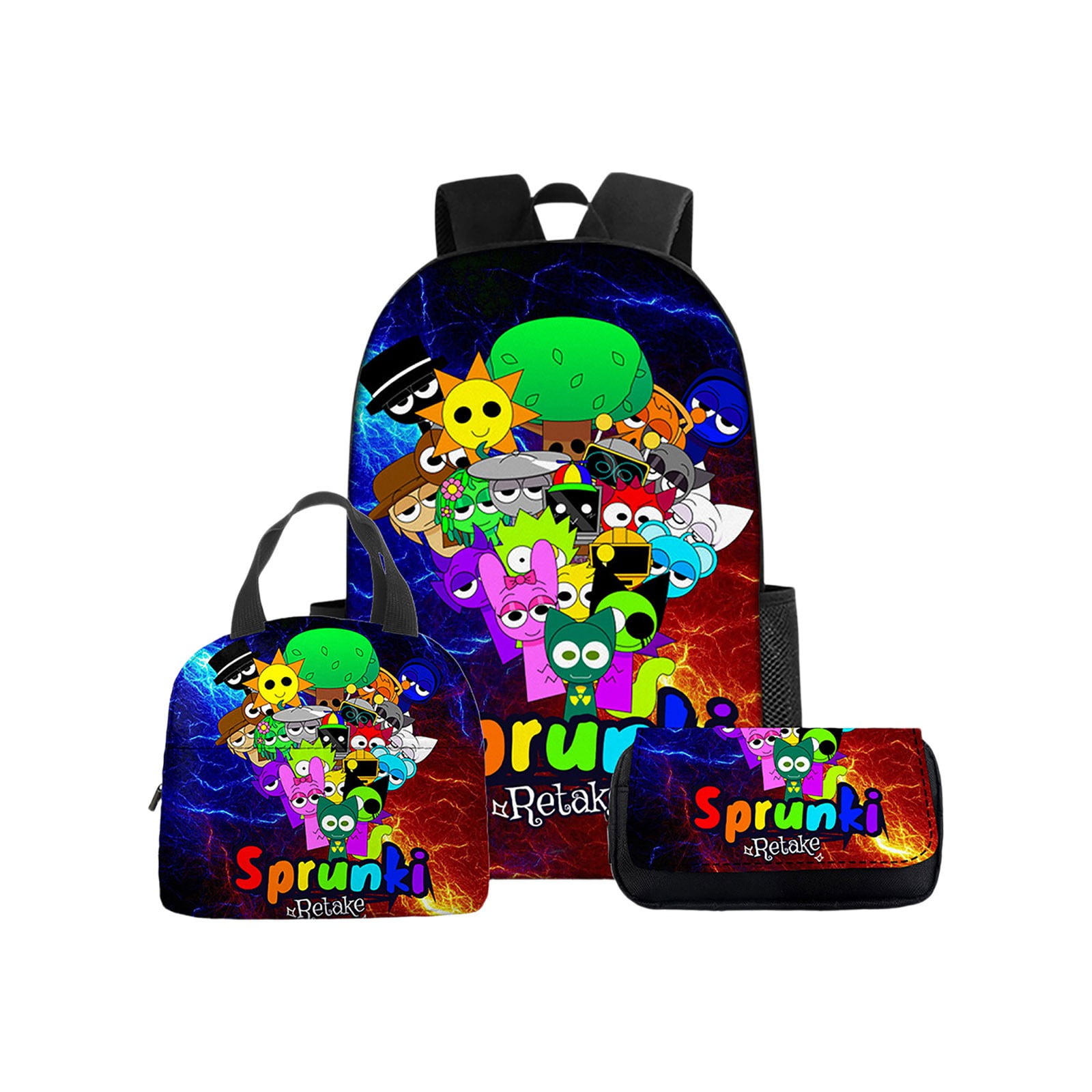 BrioBunch 16.5" Sprunki Backpack Cartoon Game Backpack Laptop Backpack ...