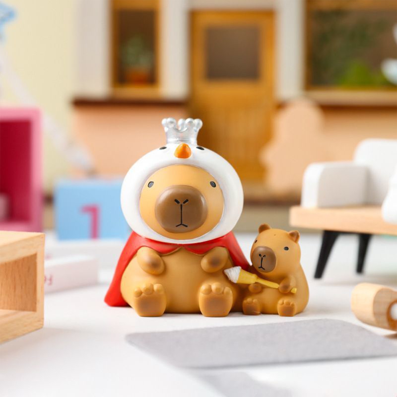BrioBunch 3.3 " Capybara Cute Desktop Figurine Series Toys, Capybara ...