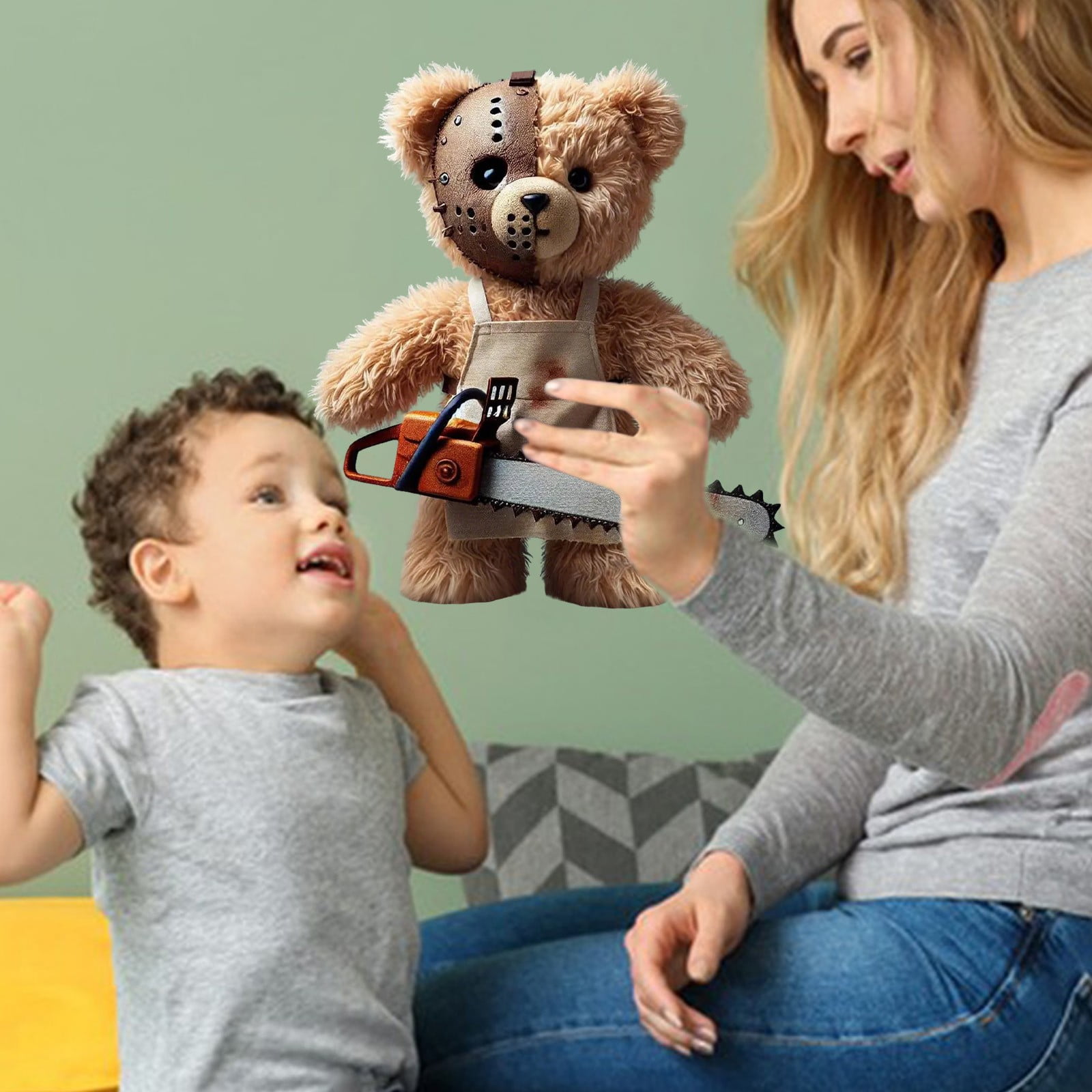 BrioBunch 8" Teddy Bear Interesting Leatherface Special Edition Cute ...